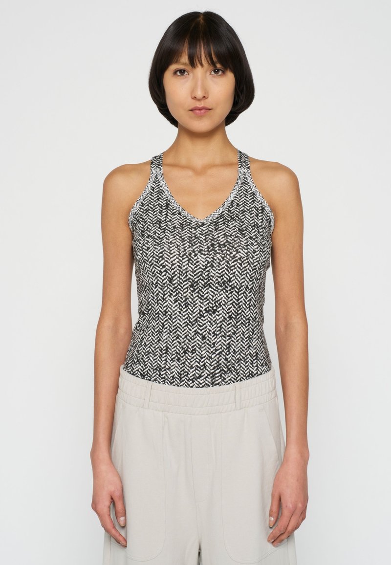 10DAYS WRAPPER HERRINGBONE - Top - black/zwart - Zalando.be