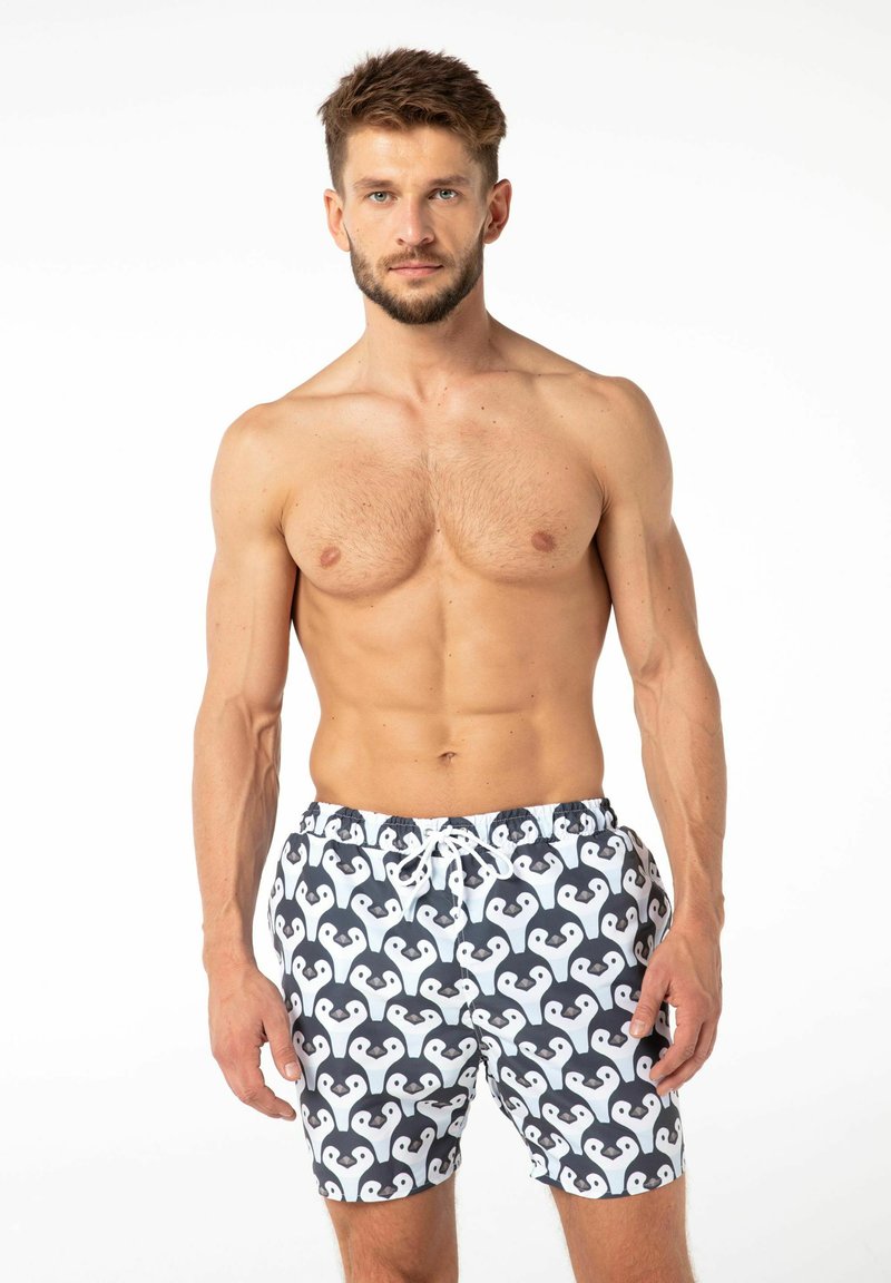 Mr. GUGU & Miss GO PENGUIN - Shorts da mare - white/bianco - Zalando.it