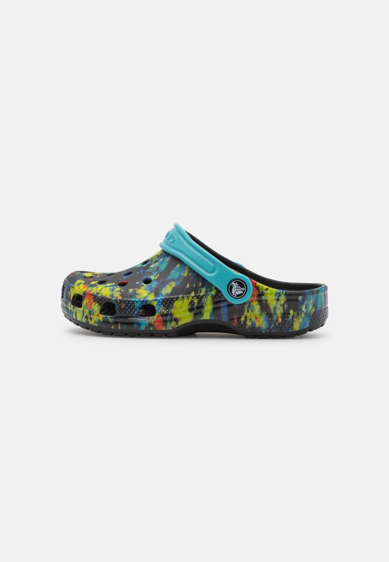Crocs CLASSIC TIEDYE GRAPHIC UNISEX - Muiltjes - turquoise tonic/multi ...