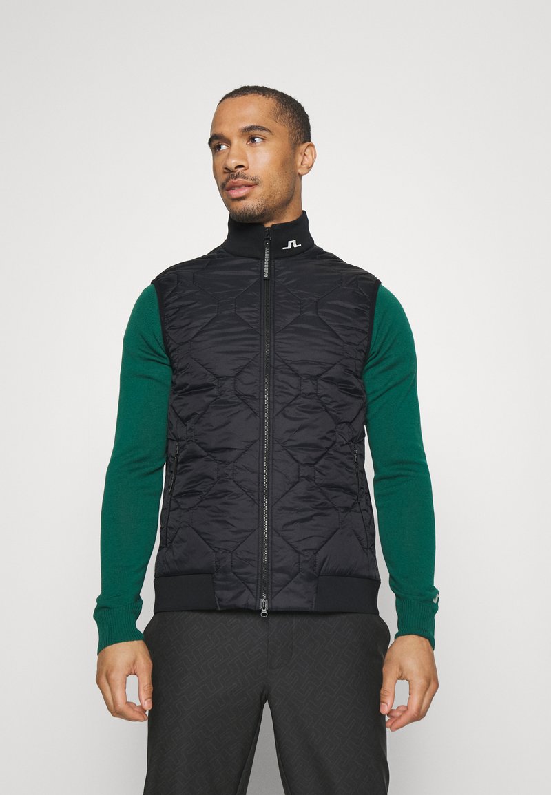 J.LINDEBERG Sports QUILT HYBRID VEST - Waistcoat - black - Zalando.ie
