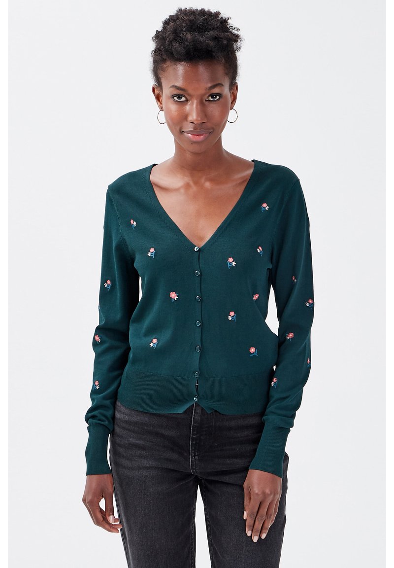 Cache Cache CACHE CACHE - Gilet - vert foncé - ZALANDO.FR