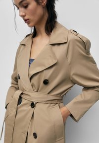 PULL&BEAR BASIC - Trench - beige - ZALANDO.FR