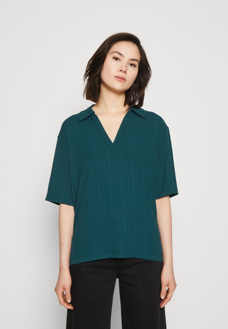 Monki Polo shirt - green dark/dark green - Zalando.ie