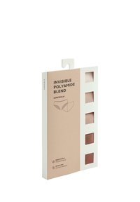 OYSHO 5 PACK INVISIBLE - Nohavičky/Slipy - brown/hnedá - Zalando.sk