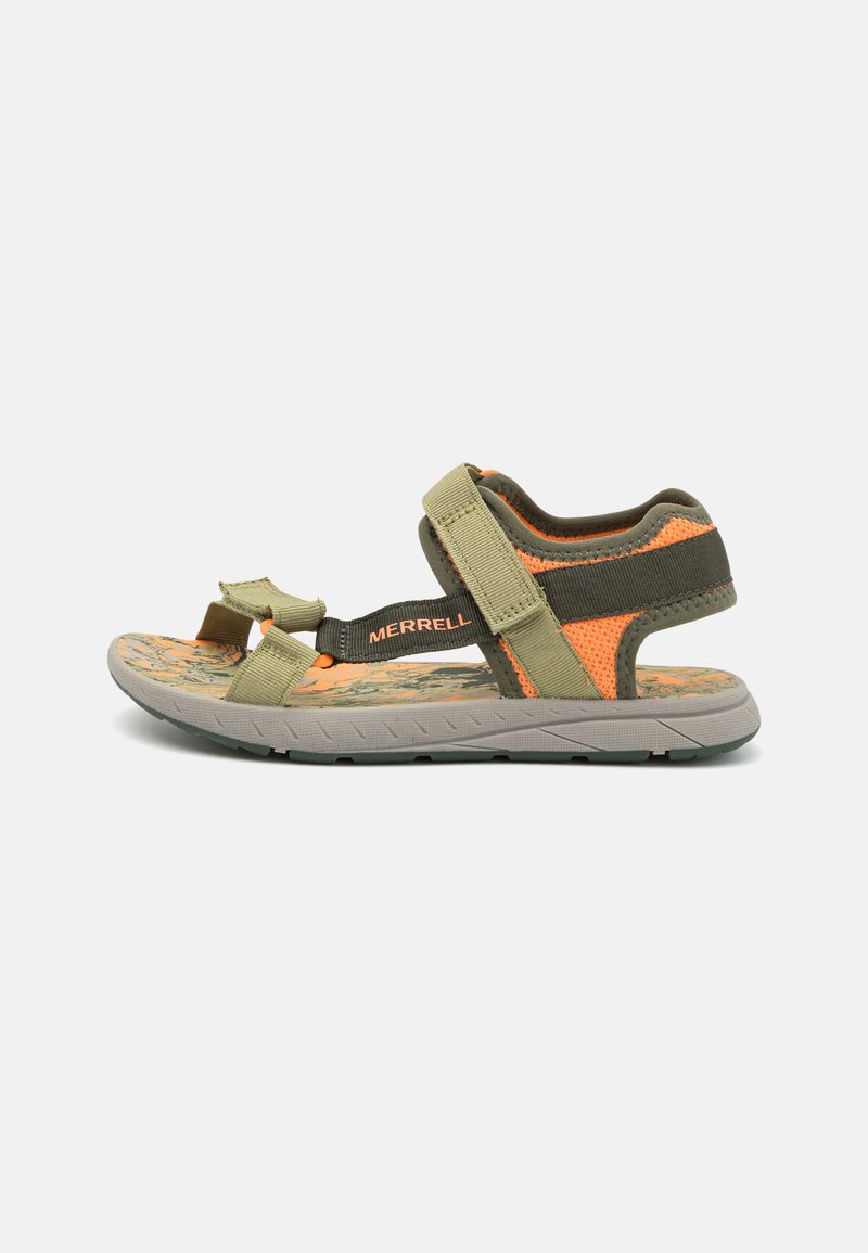 Merrell KAHUNA UNISEX - Walking sandals - olive/orange/khaki - Zalando.ie