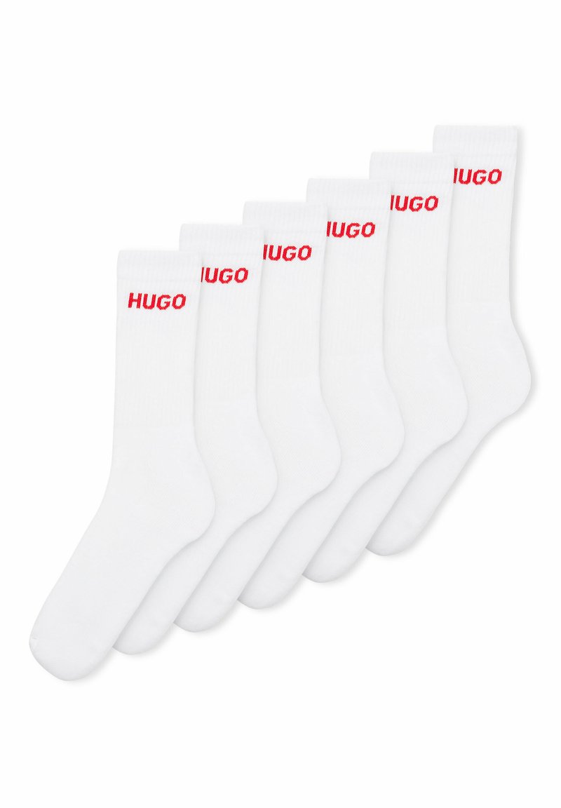 HUGO 6PACK QS LOGO CC - Socks - white - Zalando.co.uk