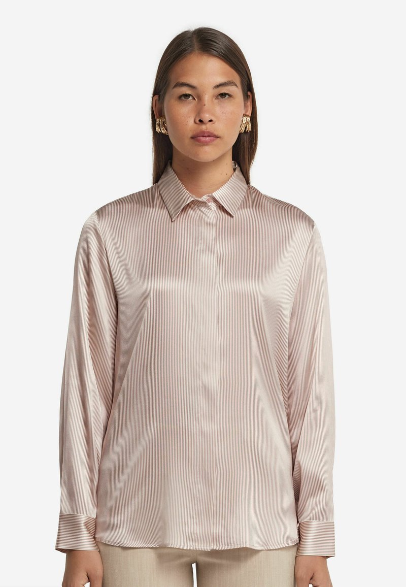 Falconeri Button-down blouse - pink salt stripe print/pink - Zalando