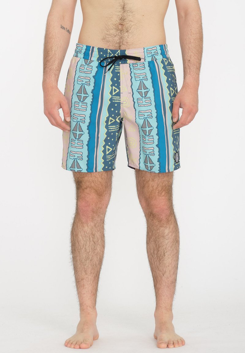 Volcom BOARD LIDO PRINT - Swimming trunks - crete blue/blue - Zalando