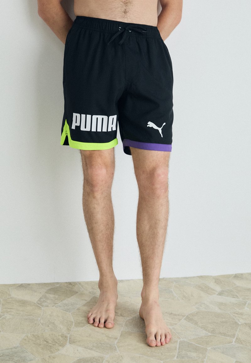 Puma SWIM MEN LOOSE FIT - Zwemshorts - black combo/zwart - Zalando.nl