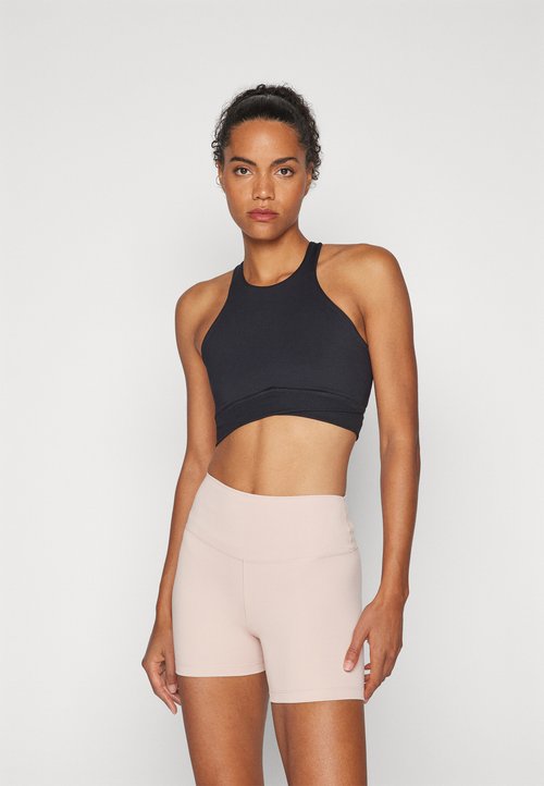 Nike Performance Asymmetric Bra Brassières De Sport à Maintien Normal Blacklemon Twistnoir