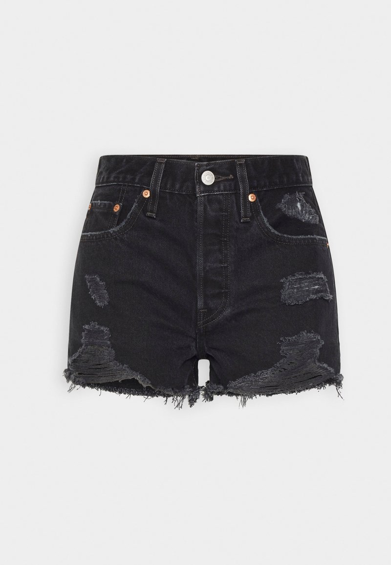 Levi's® 501® ORIGINAL SHORT - Denim shorts - black denim - Zalando.co.uk