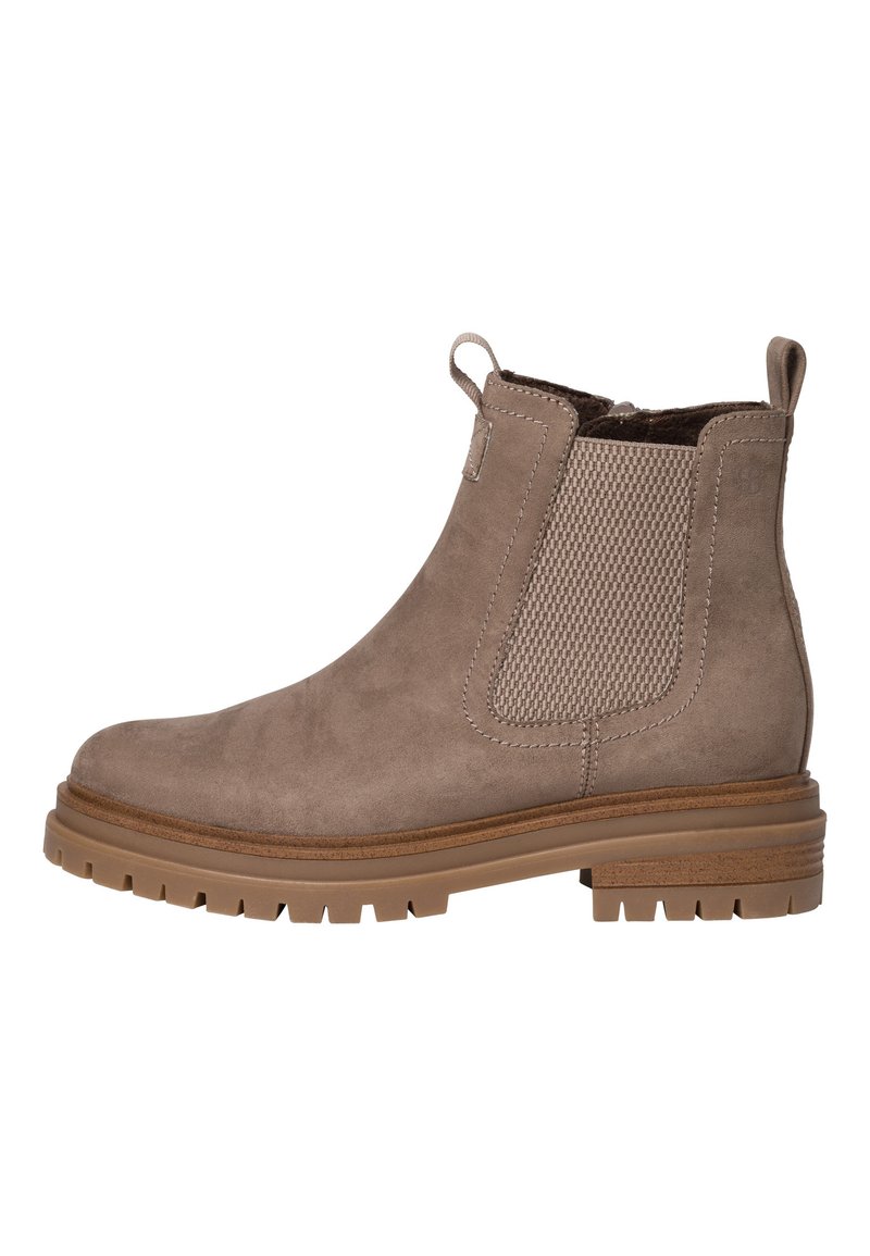s.Oliver CHELSEA - Platform ankle boots - taupe/beige - Zalando.ie