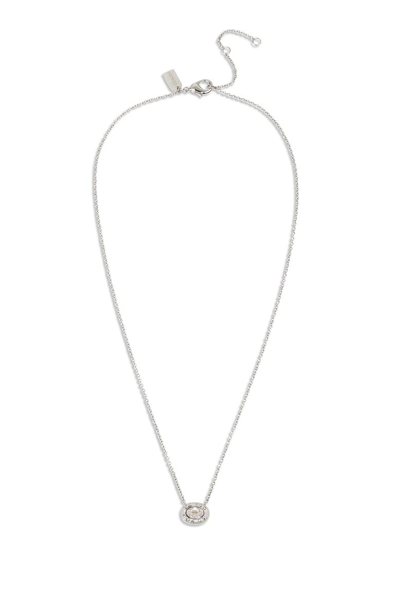Coach SIGNATURE LOGO - Pendant - open white/silver-coloured - Zalando.ie