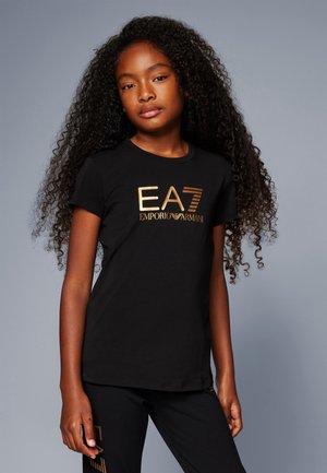 EA7 Emporio Armani UNISEX - T-Shirt print - black/schwarz - Zalando.at
