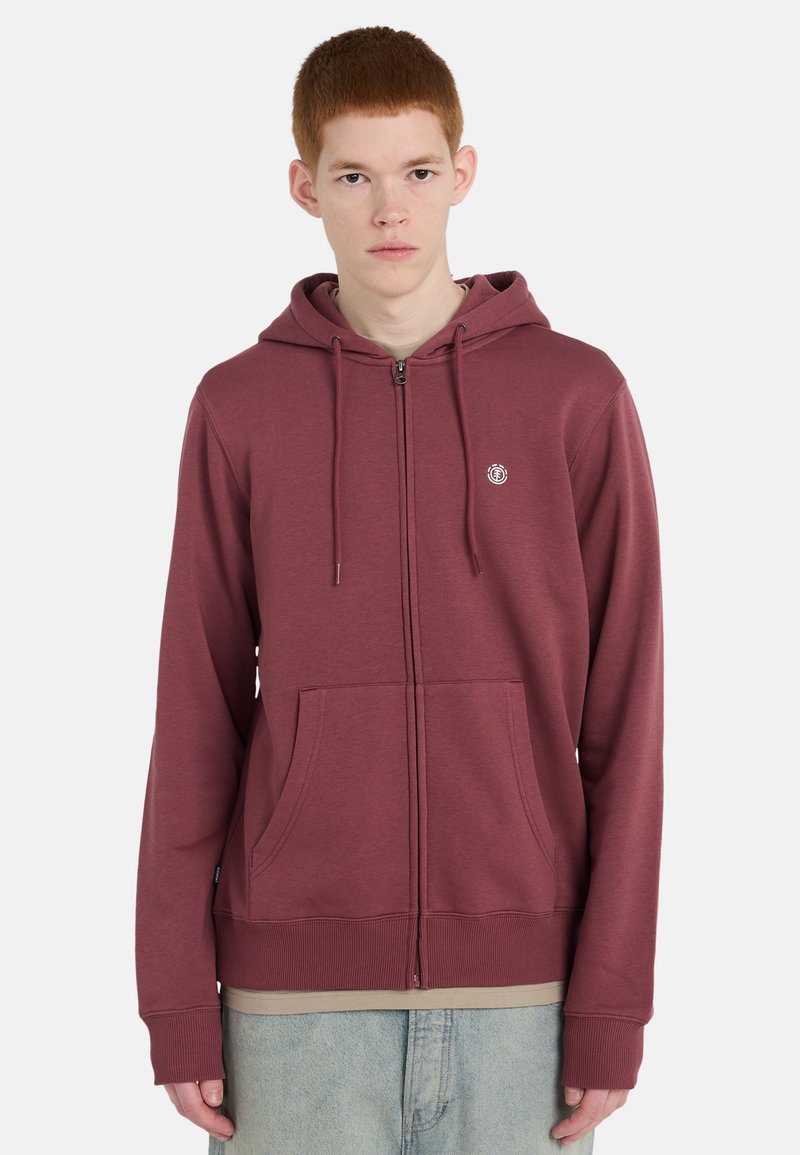 Element CORNELL CLASSIC - Sweat zippé - ppw/rouge foncé - ZALANDO.FR