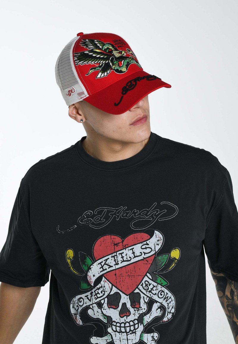 Ed Hardy EAGLE-SNAKE - Caps - red white/rød - Zalando.dk