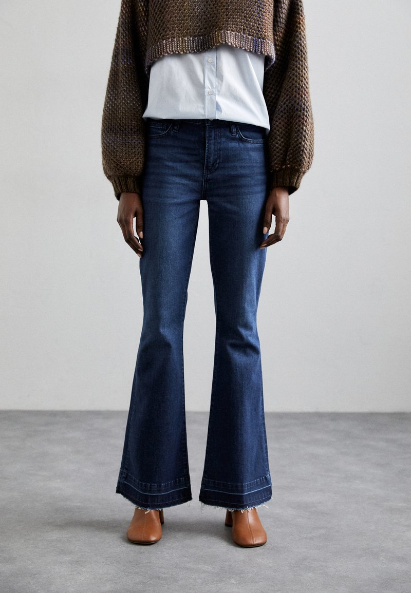 FRAME HIGH - Flared Jeans - stormy indigo/blue denim - Zalando.ie