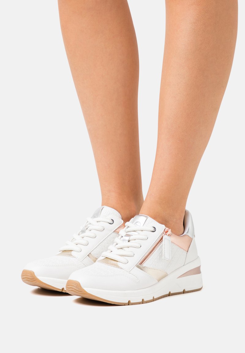 Tamaris Sneakers - white/rose/gold/hvid - Zalando.dk