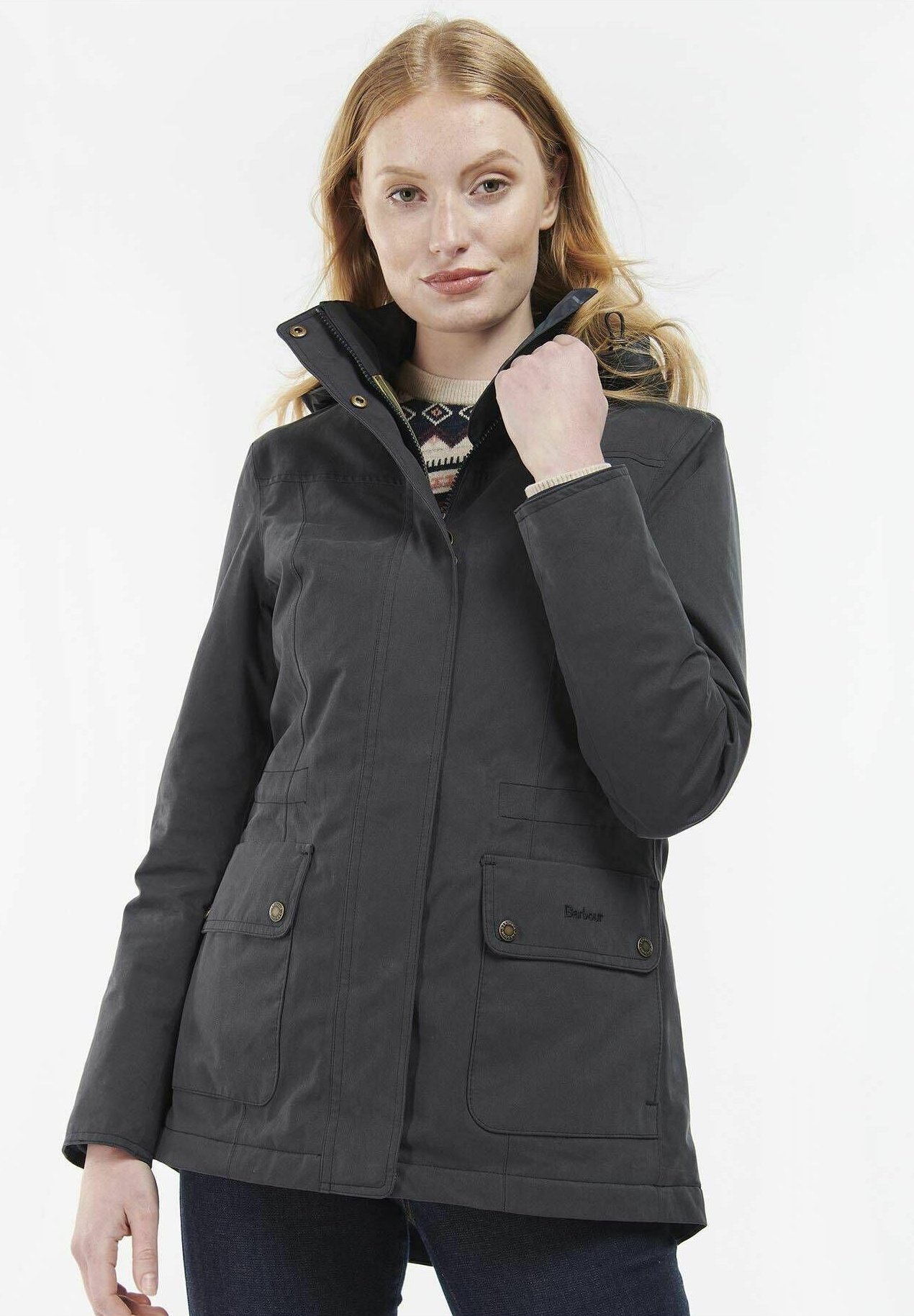 Barbour BUTTERCUP Parka marine dunkelblau Zalando