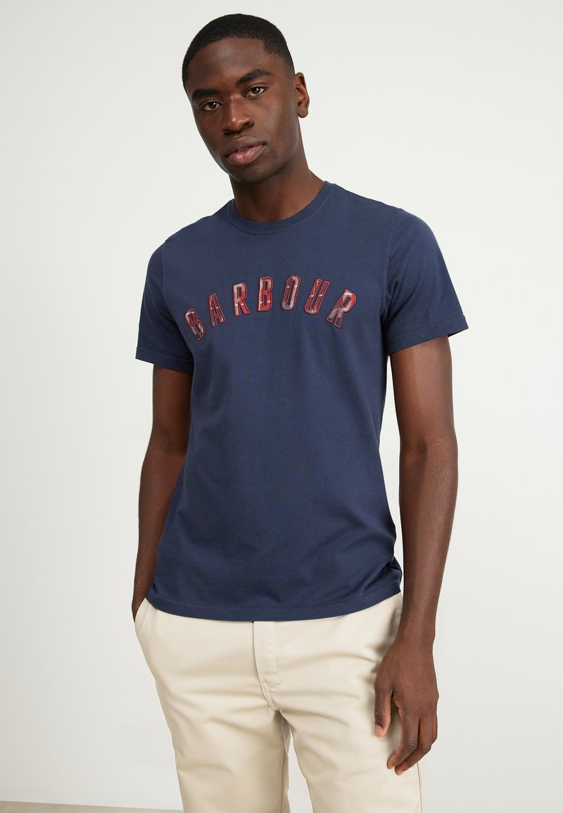 Barbour ANCROFT TARTAN TEE - T-Shirt print - navy/dunkelblau - Zalando.ch