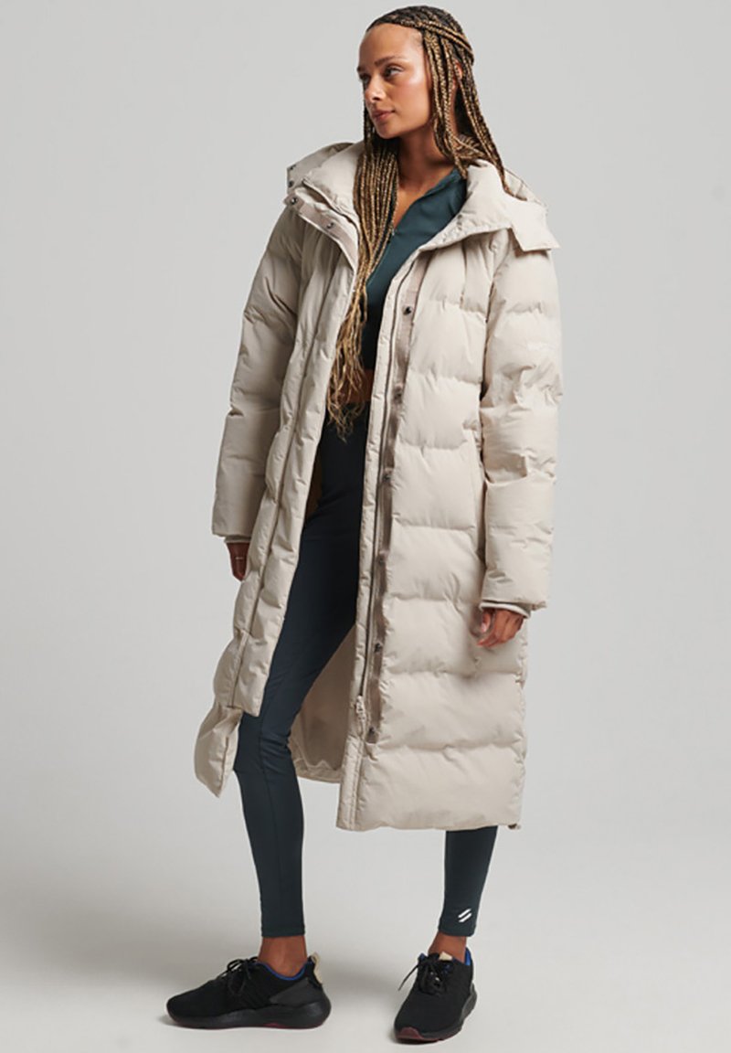 Superdry LONGLINE - Winter coat - chateau gray/beige - Zalando.co.uk