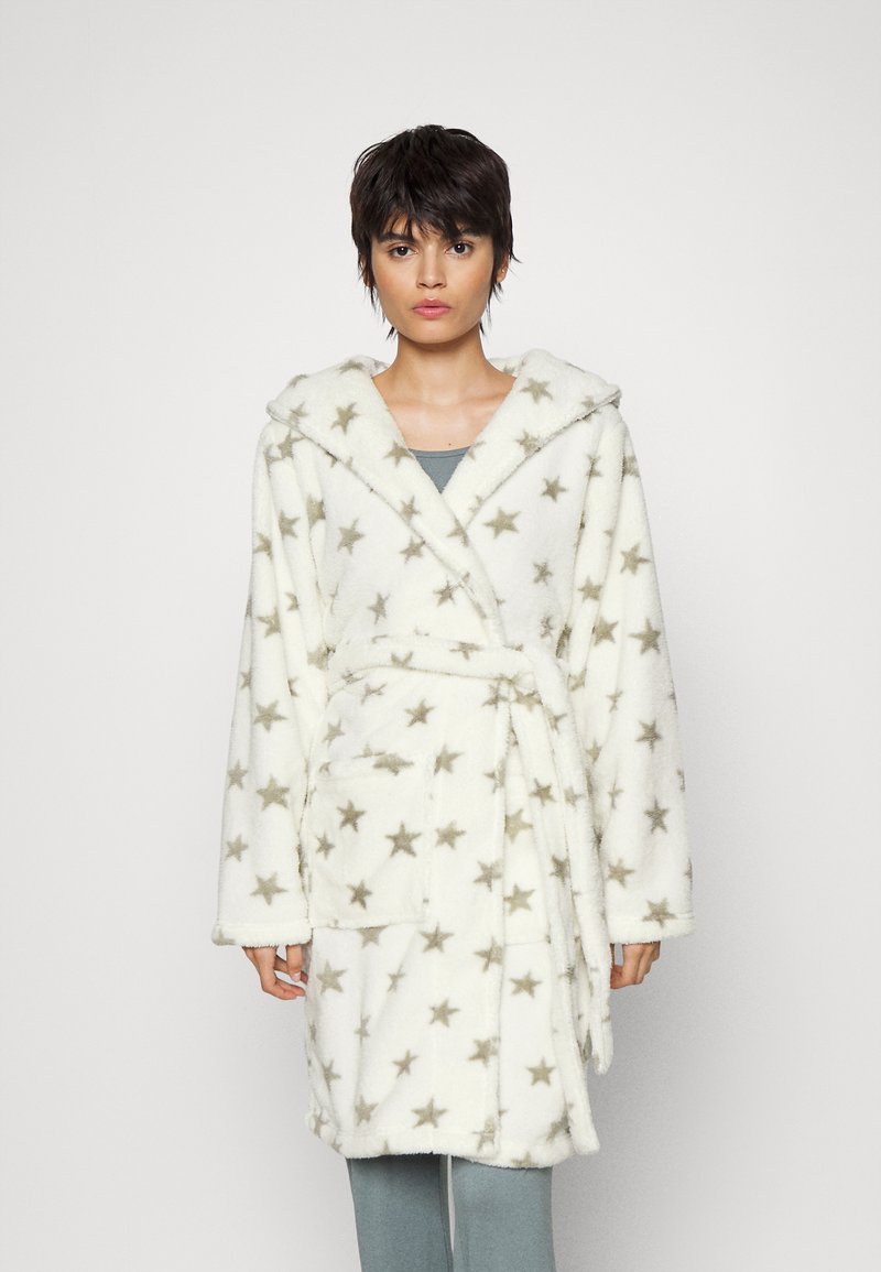 LASCANA BATHROBE - Bademantel - ecru/mehrfarbig - Zalando.de