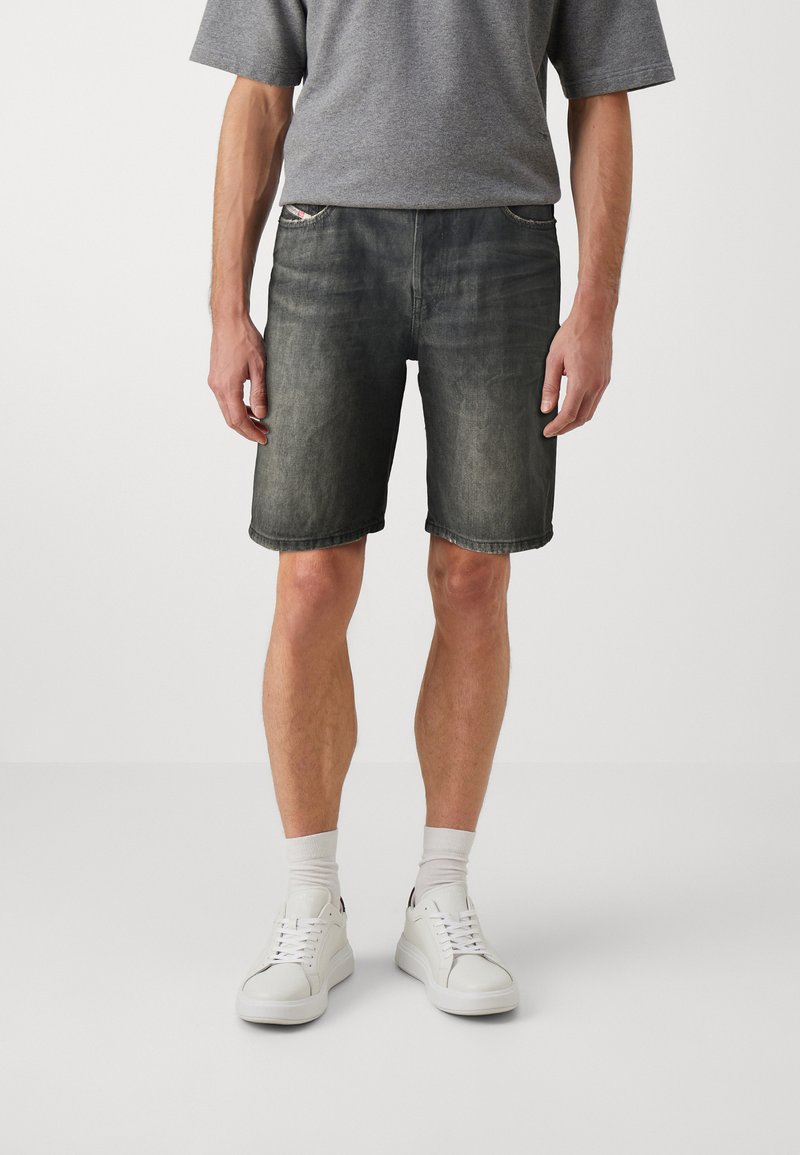 Diesel REGULAR - Denim shorts - black/black denim - Zalando.co.uk