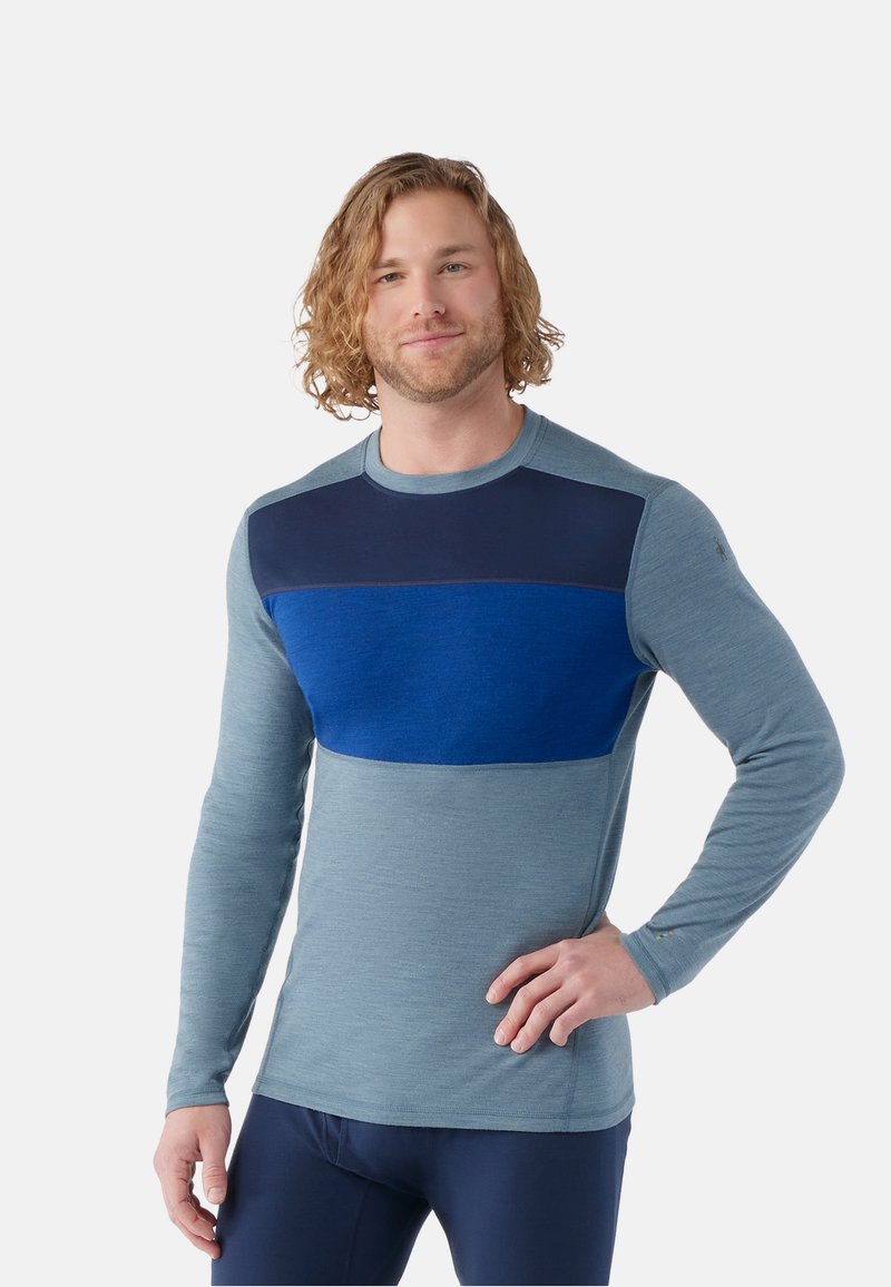 Smartwool CLASSIC THERMAL MERINO BASE LAYER COLORBLOCK - Longsleeve ...