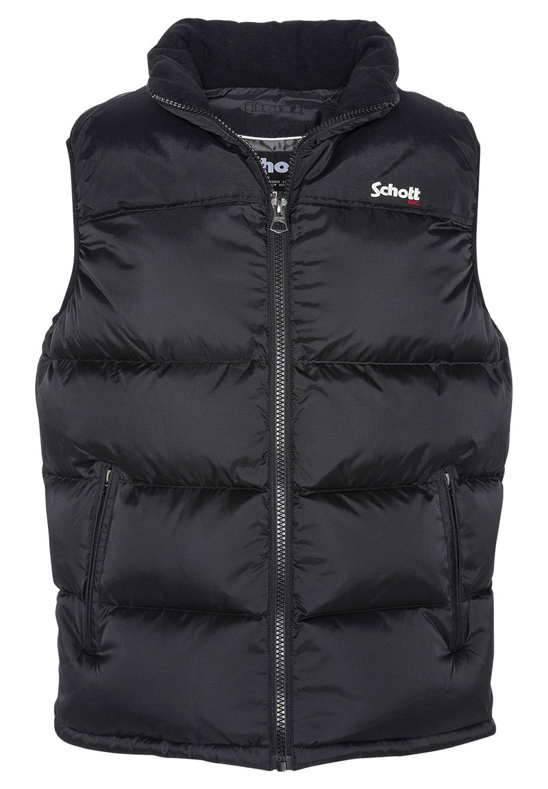 Schott Vest - noir/sort - Zalando.dk
