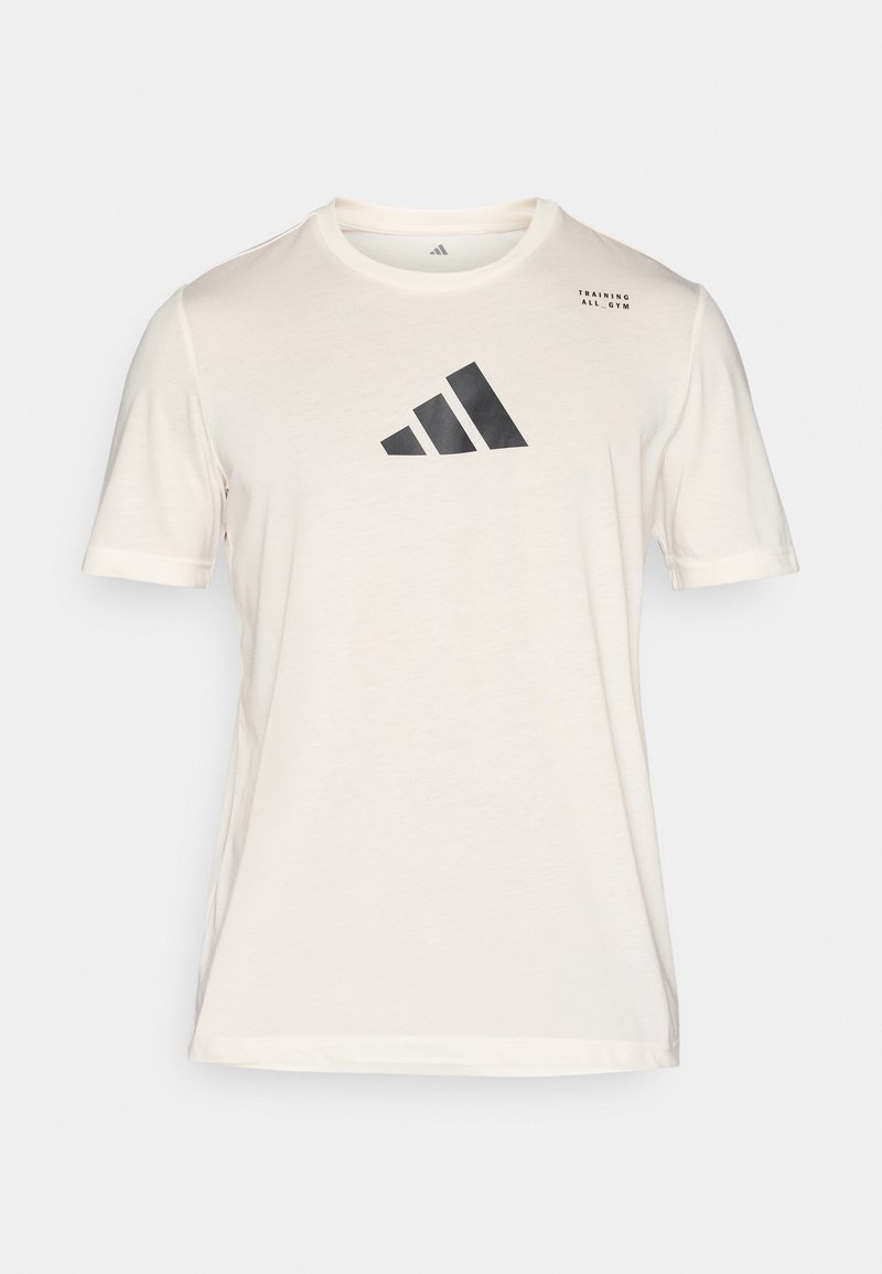 adidas Performance T-skjorte til trening - chalk white/offwhite ...