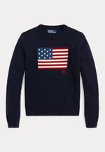 Polo Ralph Lauren FLAG COTTON CREWNECK JUMPER - Trui - navy/donkerblauw - Zalando.nl