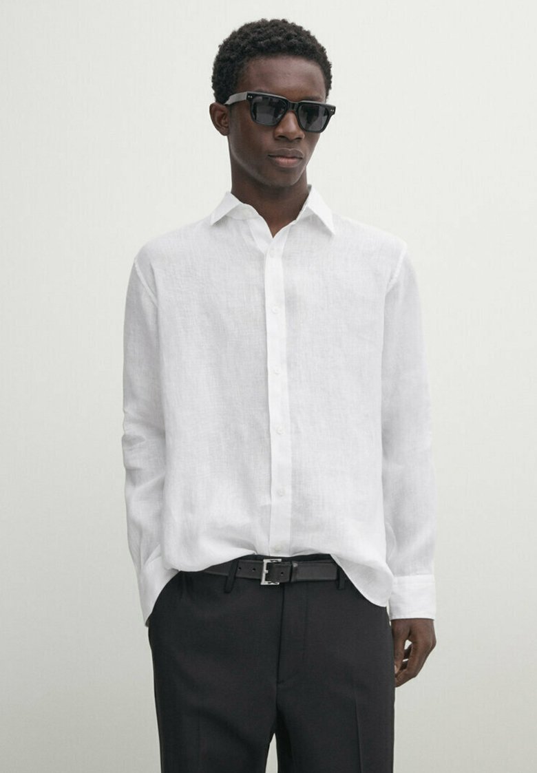 Massimo Dutti REGULAR FIT - Shirt - white - Zalando.de
