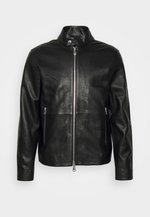 J.LINDEBERG BORIS BIKER JACKET - Kožnata jakna - black/crno - Zalando.hr