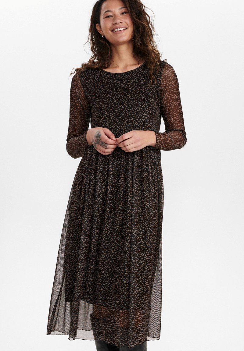 Nümph FREJA - Day dress - otter/black - Zalando.ie