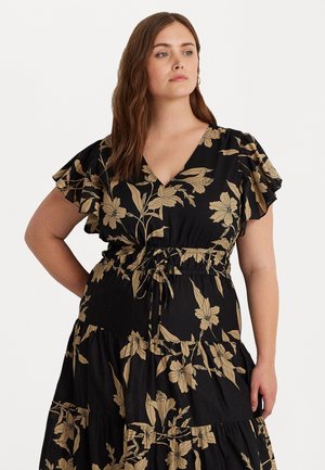 Lauren Ralph Lauren Woman ELMAND SHORT SLEEVE DAY DRESS - Freizeitkleid - cream/mehrfarbig ...