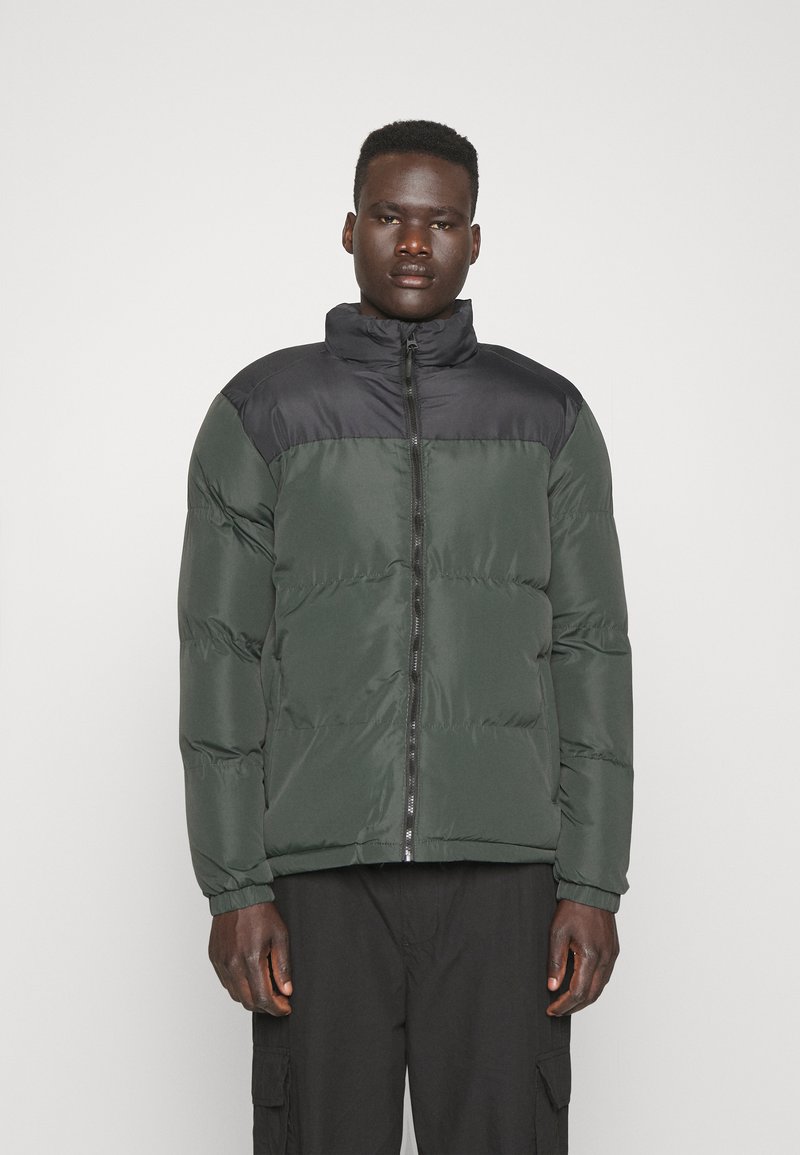 Brave Soul DAVISBLOCKK - Winter jacket - black/khaki/black - Zalando.ie