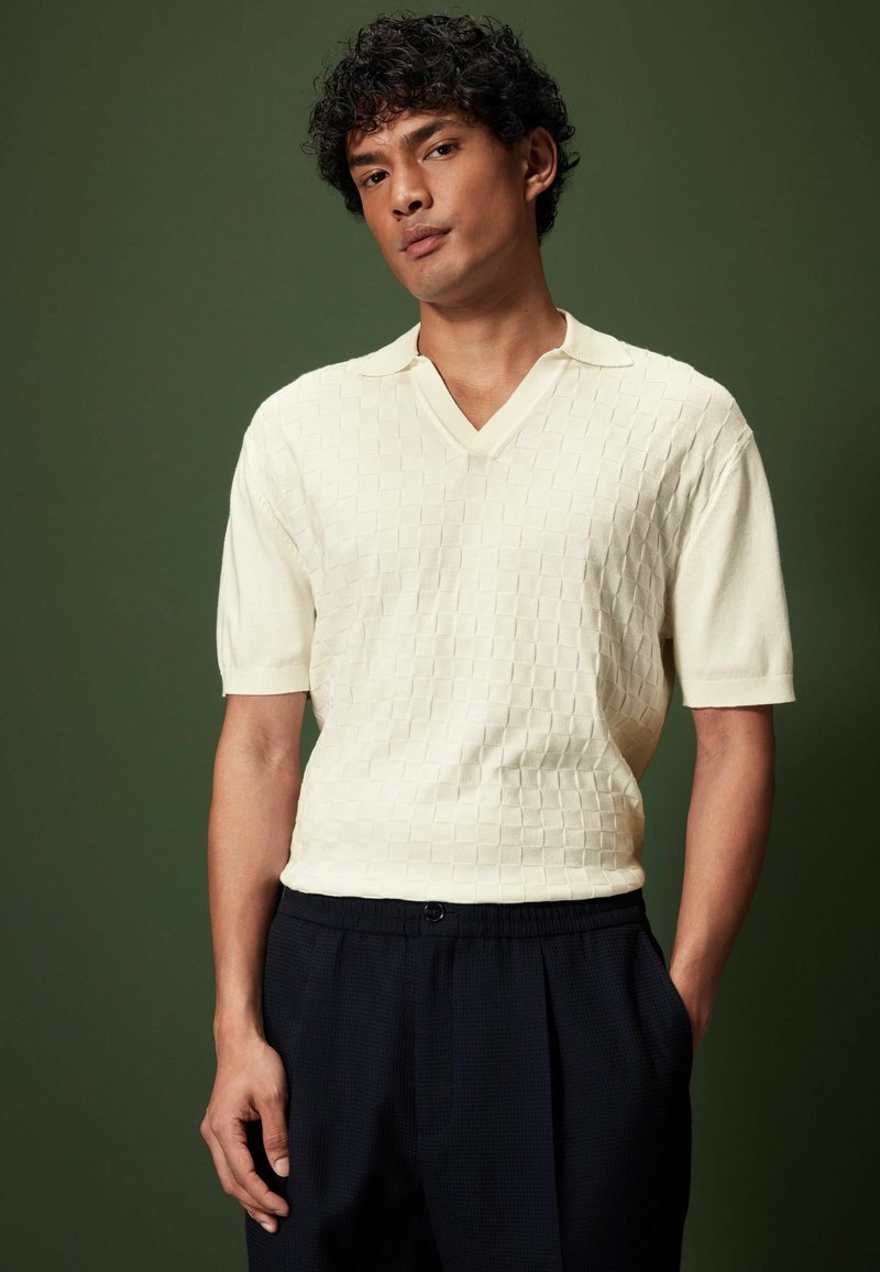 Next Polo - white char oatmeal/blanco - Zalando.es