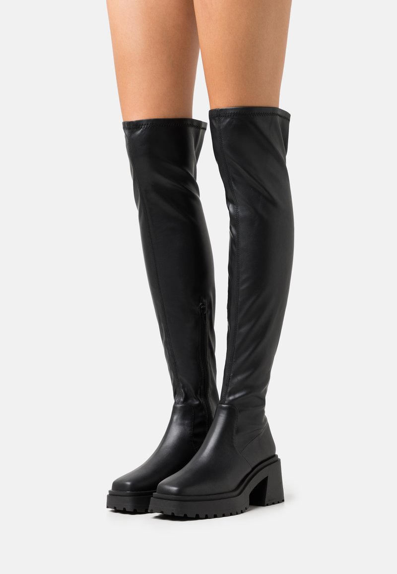 Rubi Shoes by Cotton On VEGAN SIGRID COMBAT SQUARE TOE SOCK BOOT ...