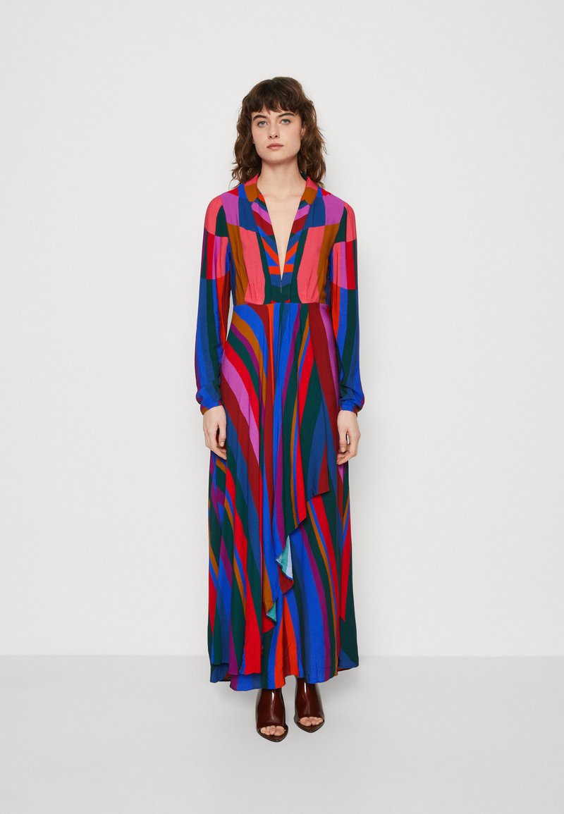 Farm Rio MAGIC STRIPES DRESS - Maxi dress - multicolor/multi-coloured ...