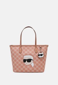 KARL LAGERFELD IKON MONOGRAM LARGE - Tote bag - antique rose/pink ...