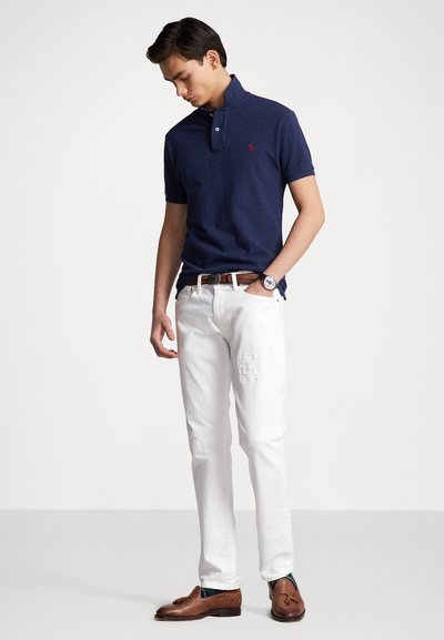 Polo Ralph Lauren SLIM FIT MESH POLO SHIRT - Poloshirt - spring navy heather/blauw - Zalando.nl