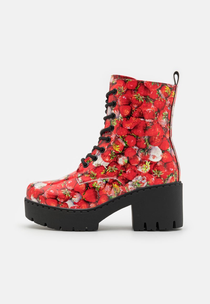 Koi Footwear DECAYING STRAWBERRIES SWITCH BOOTS - Platform ankle boots ...