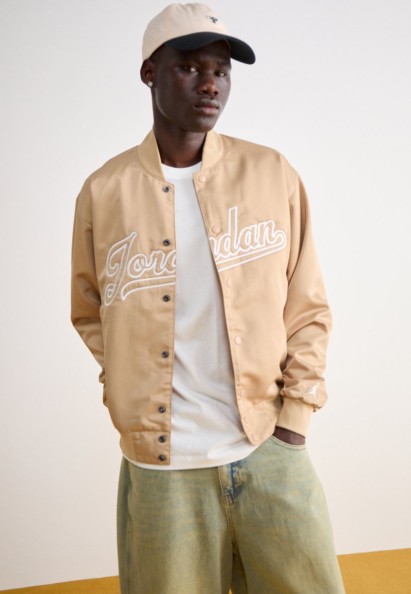 Jordan Bomber Jacket - legend mid brown/white/brown - Zalando