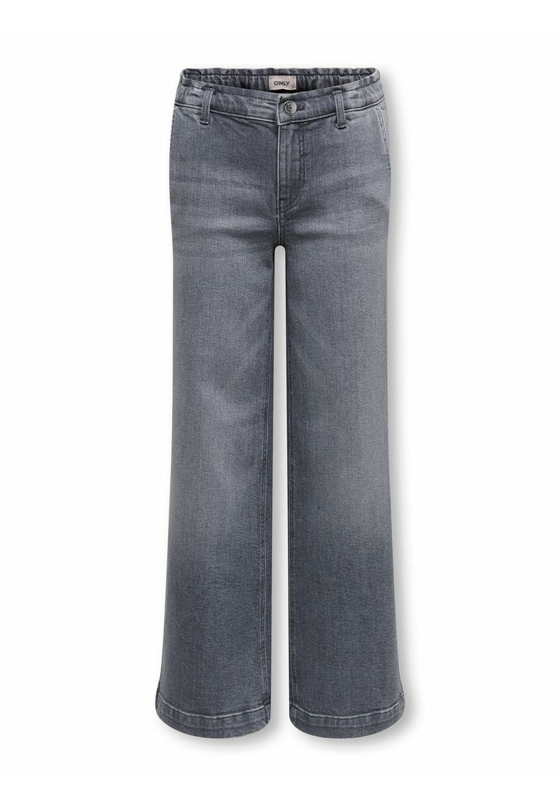 ONLY GIRLS WIDE - Wide Leg - medium grey denim/grey denim - Zalando
