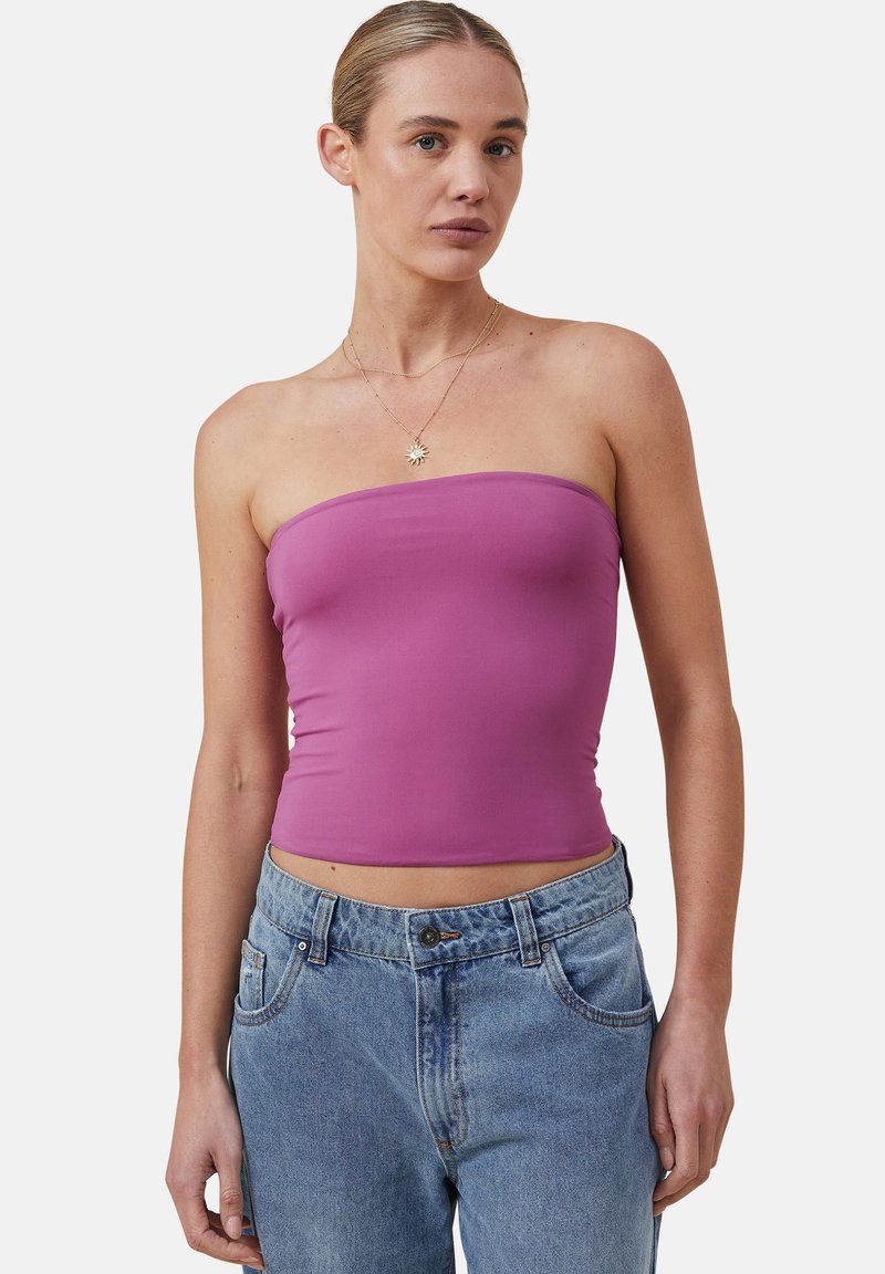 Cotton On SCULPTED TUBE RUST - Top - vintage magenta/lila - Zalando.de