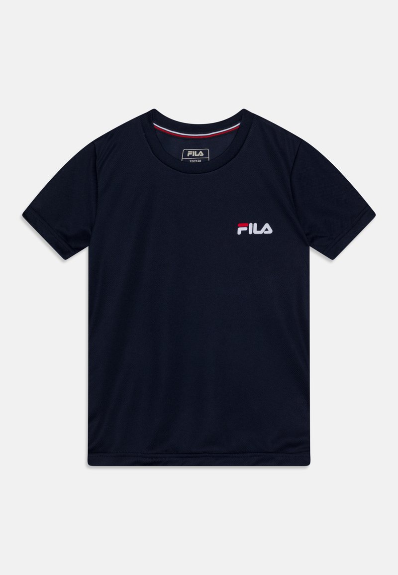 Fila LOGO SMALL KIDS UNISEX - Camiseta deportiva - navy/azul marino ...