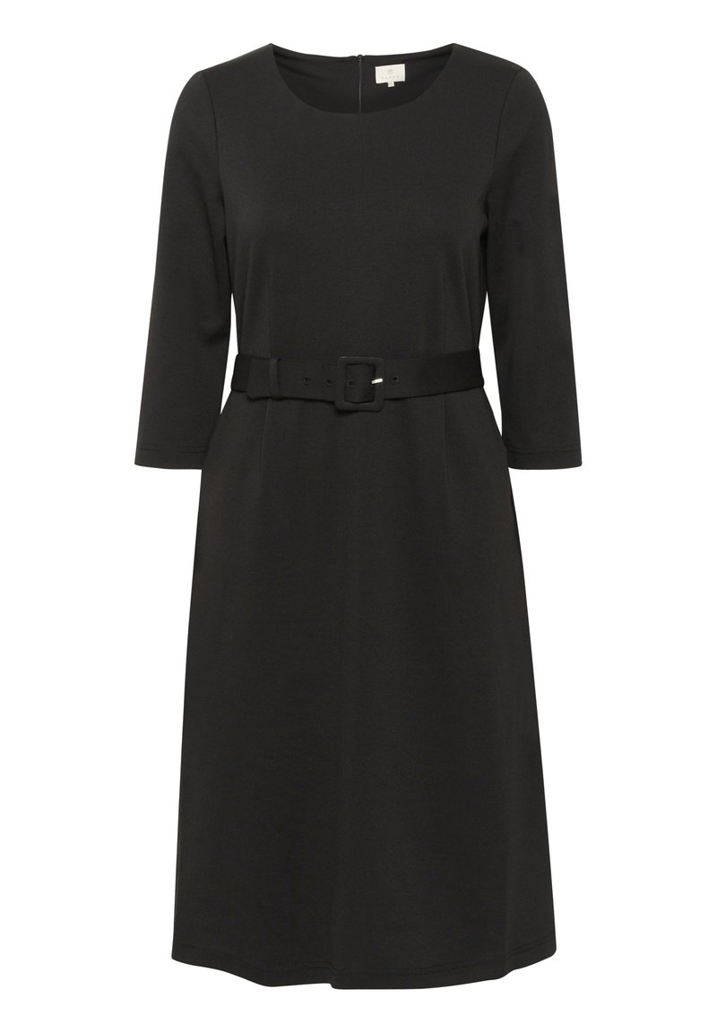 Kaffe KAFFE KAKAREN - Day dress - black deep/mottled black - Zalando.ie