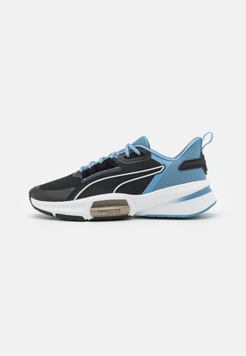 Puma PWRFRAME TR 3 - Road running shoes - zen blue/black/blue - Zalando