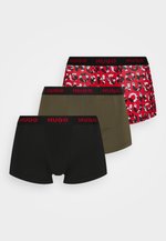 HUGO TRUNK TRIPLET DESIGN 3 PACK - Panties - dark green/red/black/khaki - Zalando.ch