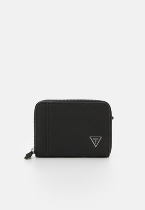 EA7 Emporio Armani TRAIN ZIP AROUND WALLET UNISEX - Geldbörse - black/white logo/schwarz ...